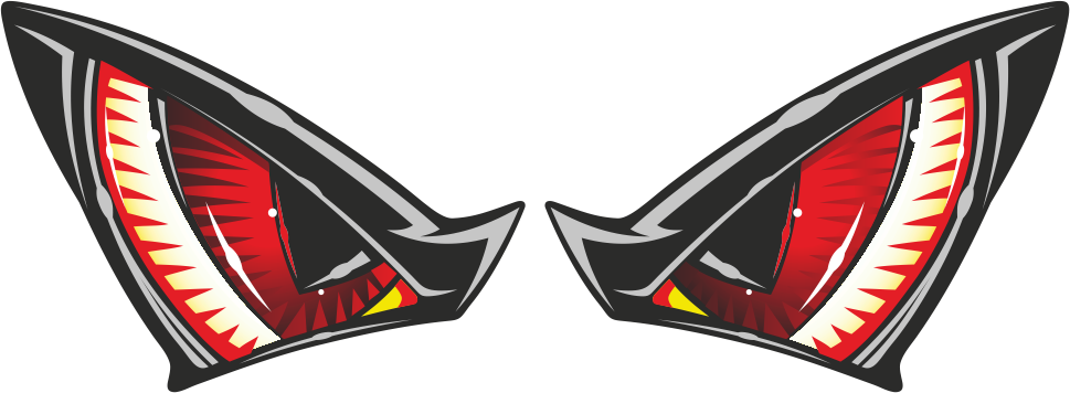 RED EYES DECAL | Onedesignusa