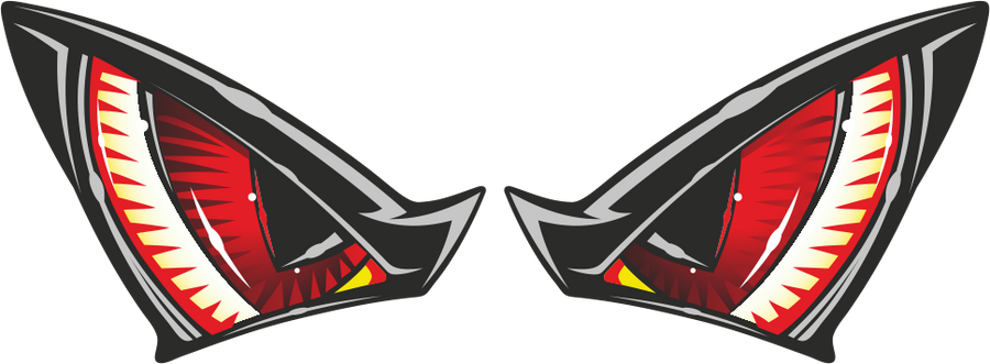 RED EYES DECAL | Onedesign Corp